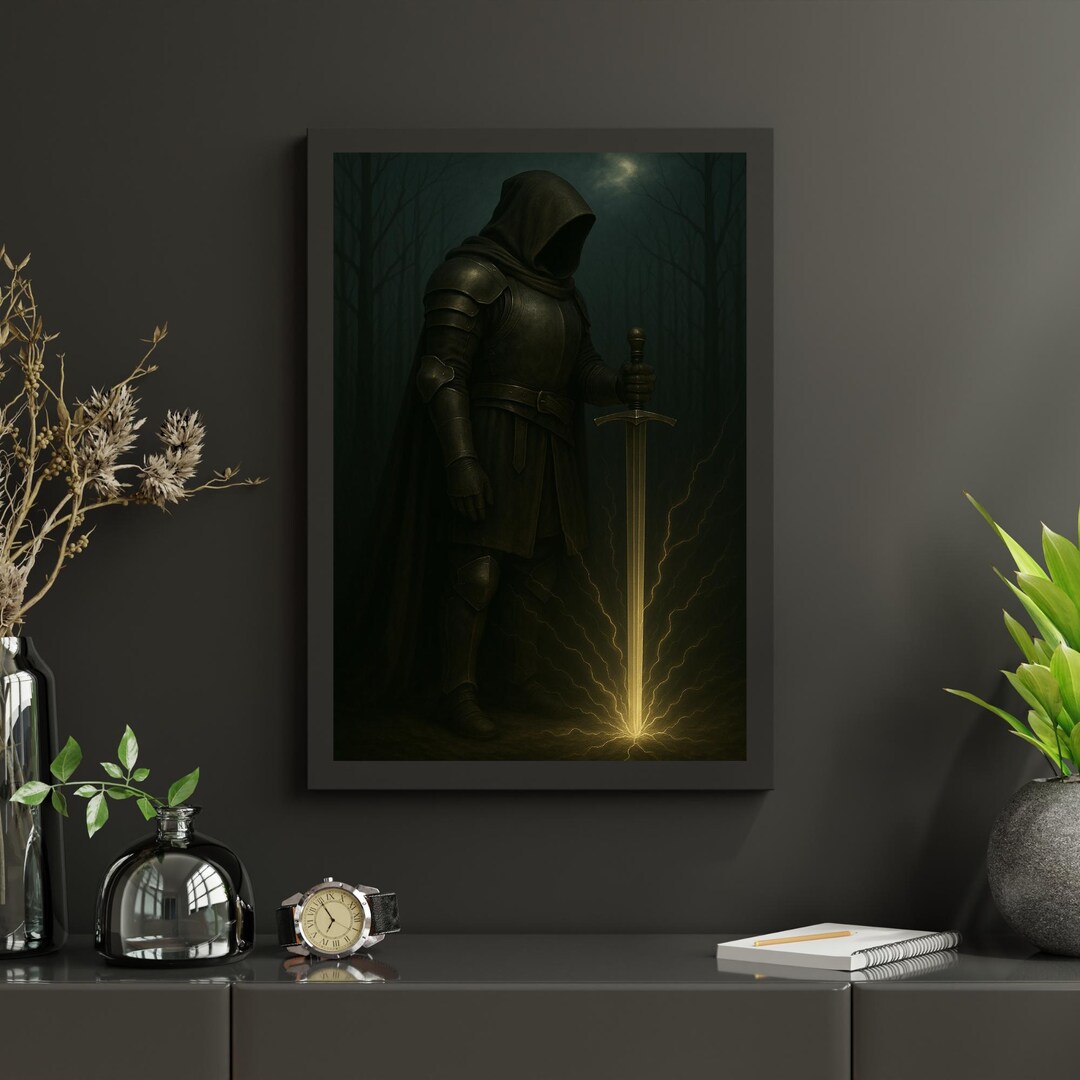 Fantasy Medieval Knight Armor Poster, Fantasy Medieval Home Decor ...