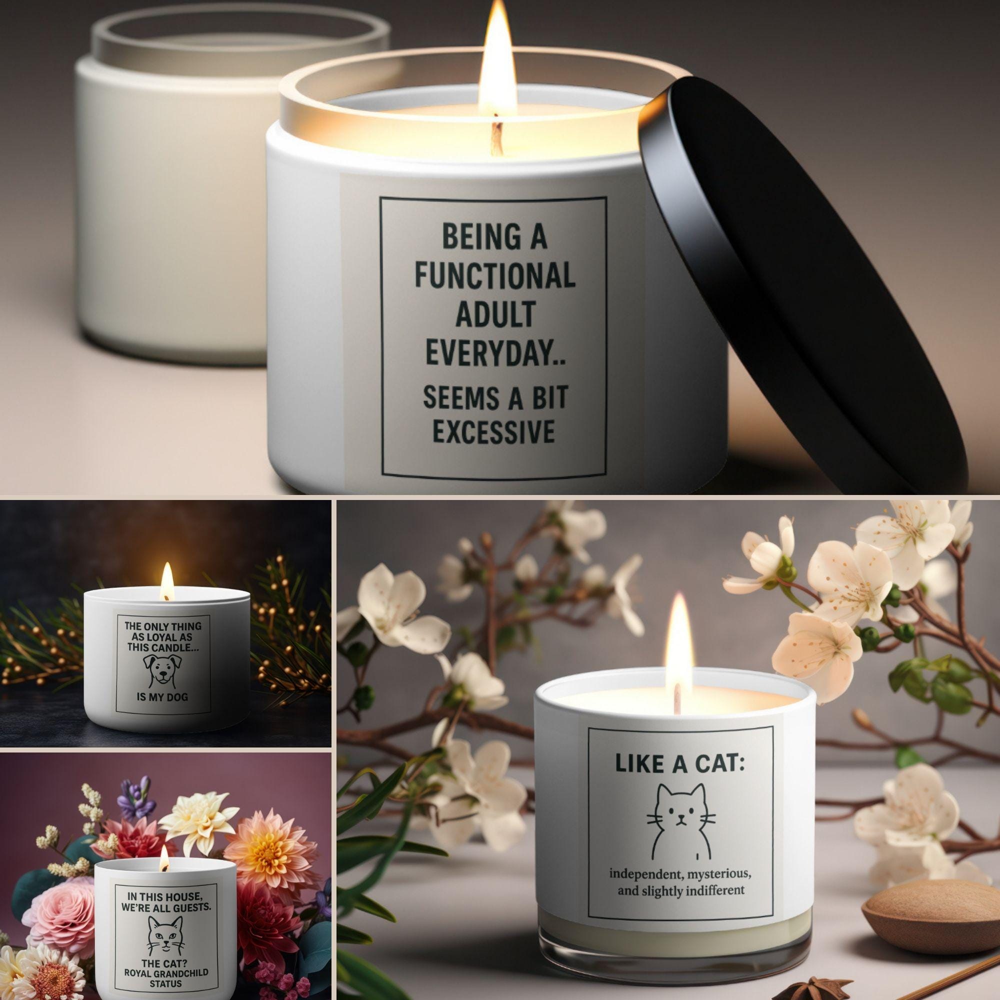 15 Candle Quotes PNG, Printable Funny Candle Labels, Funny Quote Candle ...