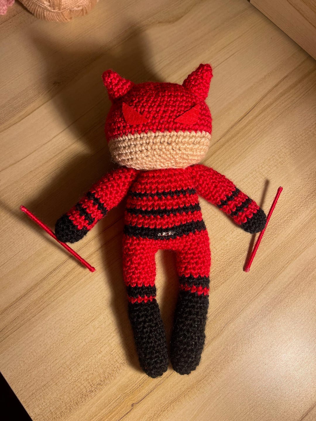 Daredevil Born Again Marvel Matt Murdock Crochet Plushie - Etsy