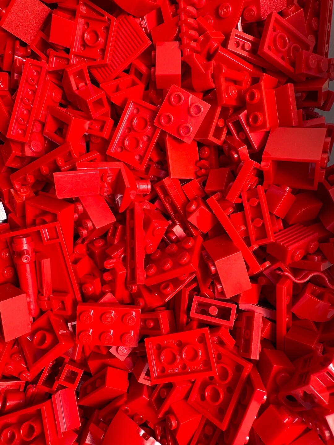 LEGO Red Pieces Only Assorted Sizes & Shapes - 100 Piece Count Legos - Etsy