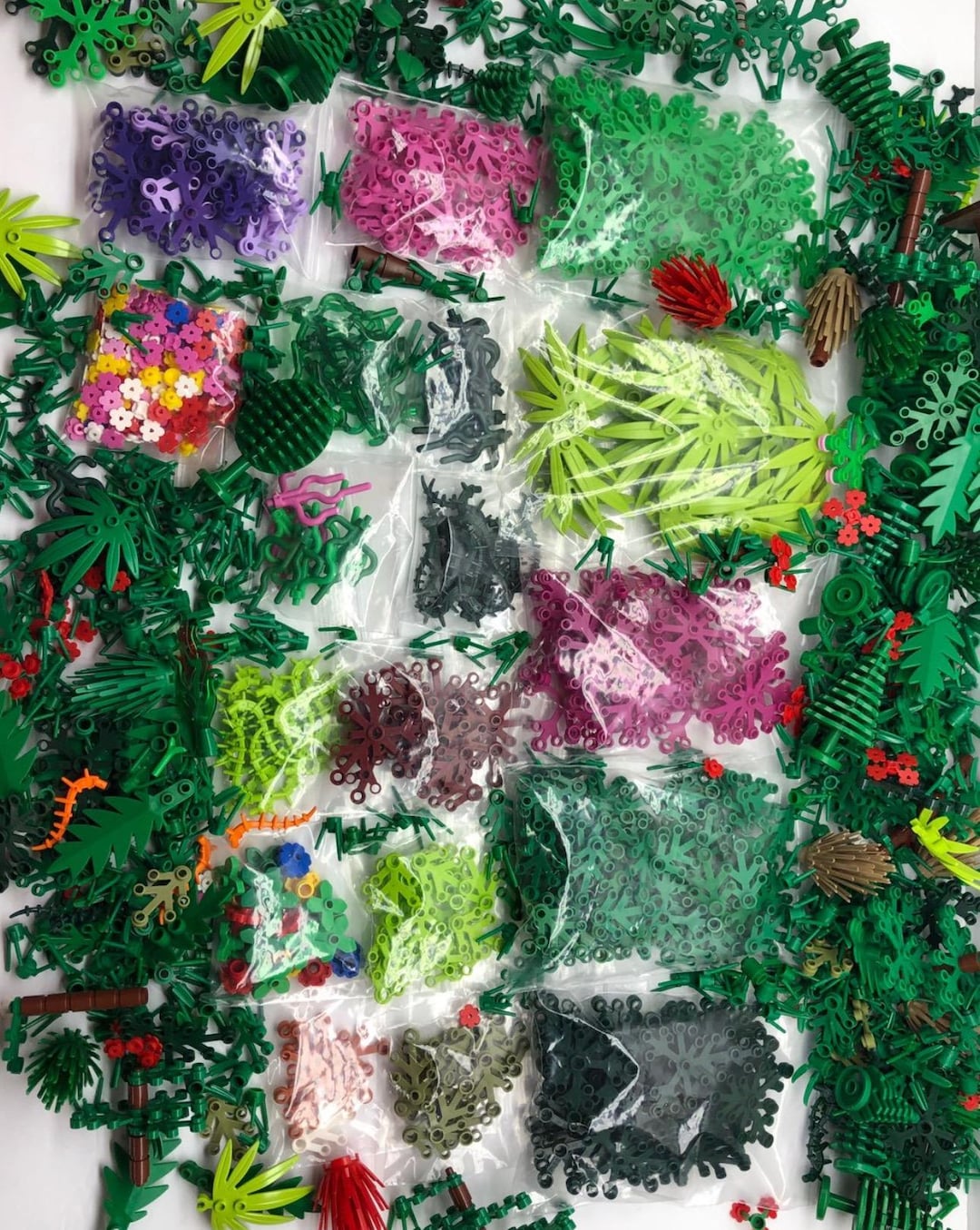 LEGO Foliage Plants Flowers Trees Set of 25 Pieces - Etsy