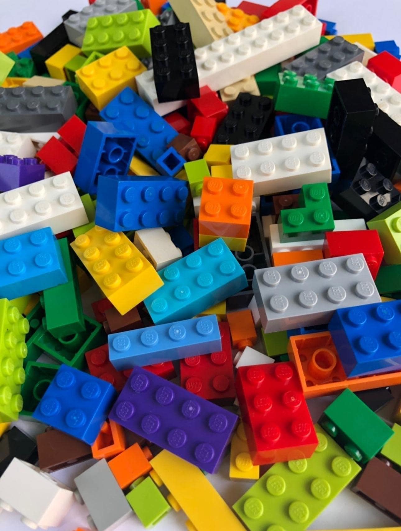 LEGO Blocks Only Assorted Sizes & Colors - 100 Piece Count - Etsy