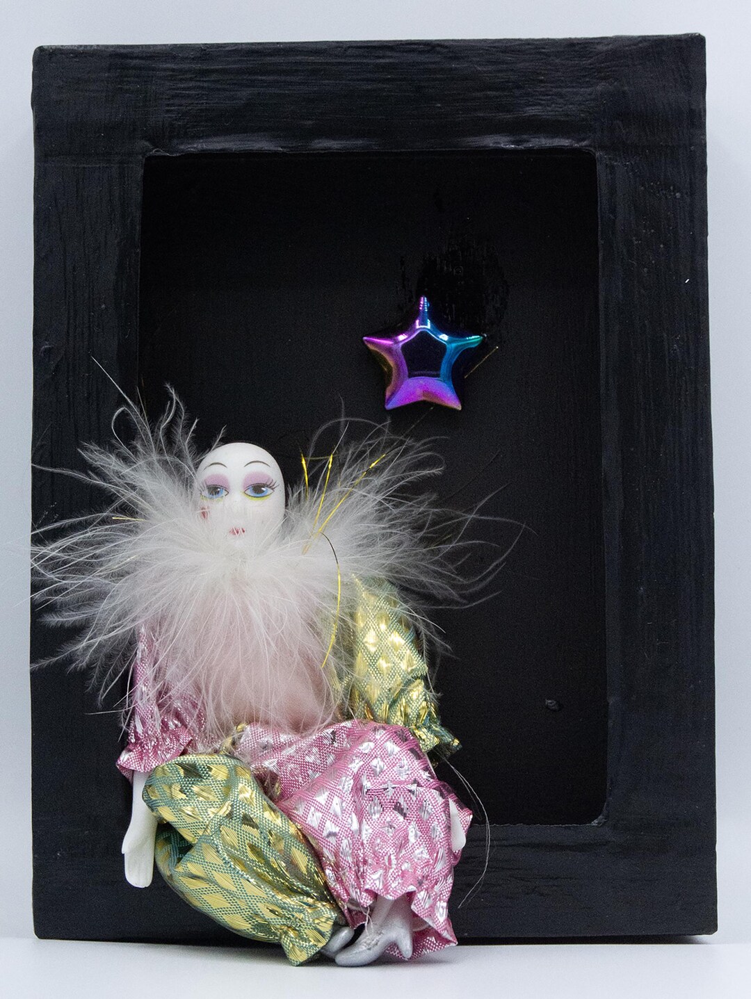 Harlequin, Doll, Shadow Box, DIY, Clown, Handmade, Mardi Gras - Etsy
