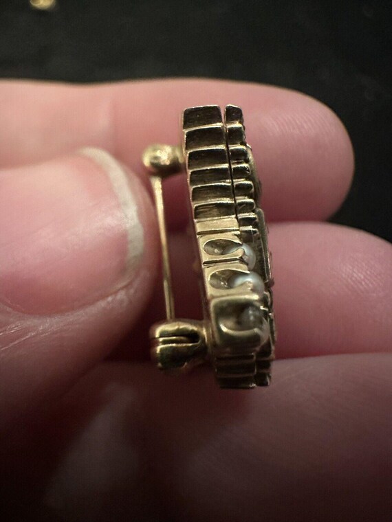 1966 USMA West Point Class Pin - 10k Gold Diamonds Pe… - Gem