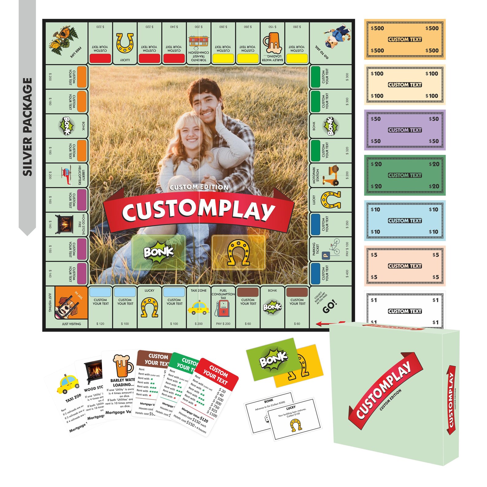 Customopoly Board Game, Game Board, Customized Gift, Personalized Board ...