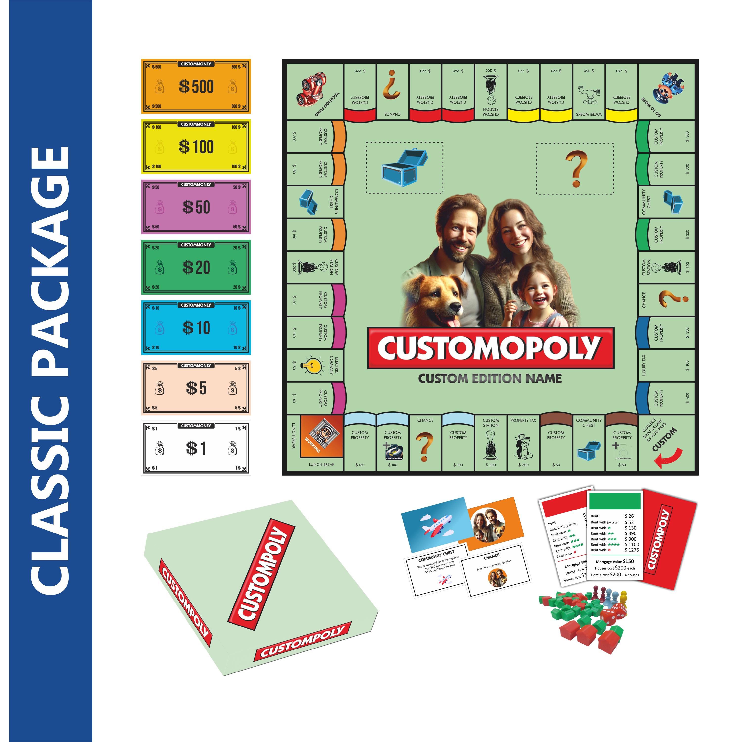 Custompoly Board Game: Customized Gift, Valentine's Day , Board Games ...