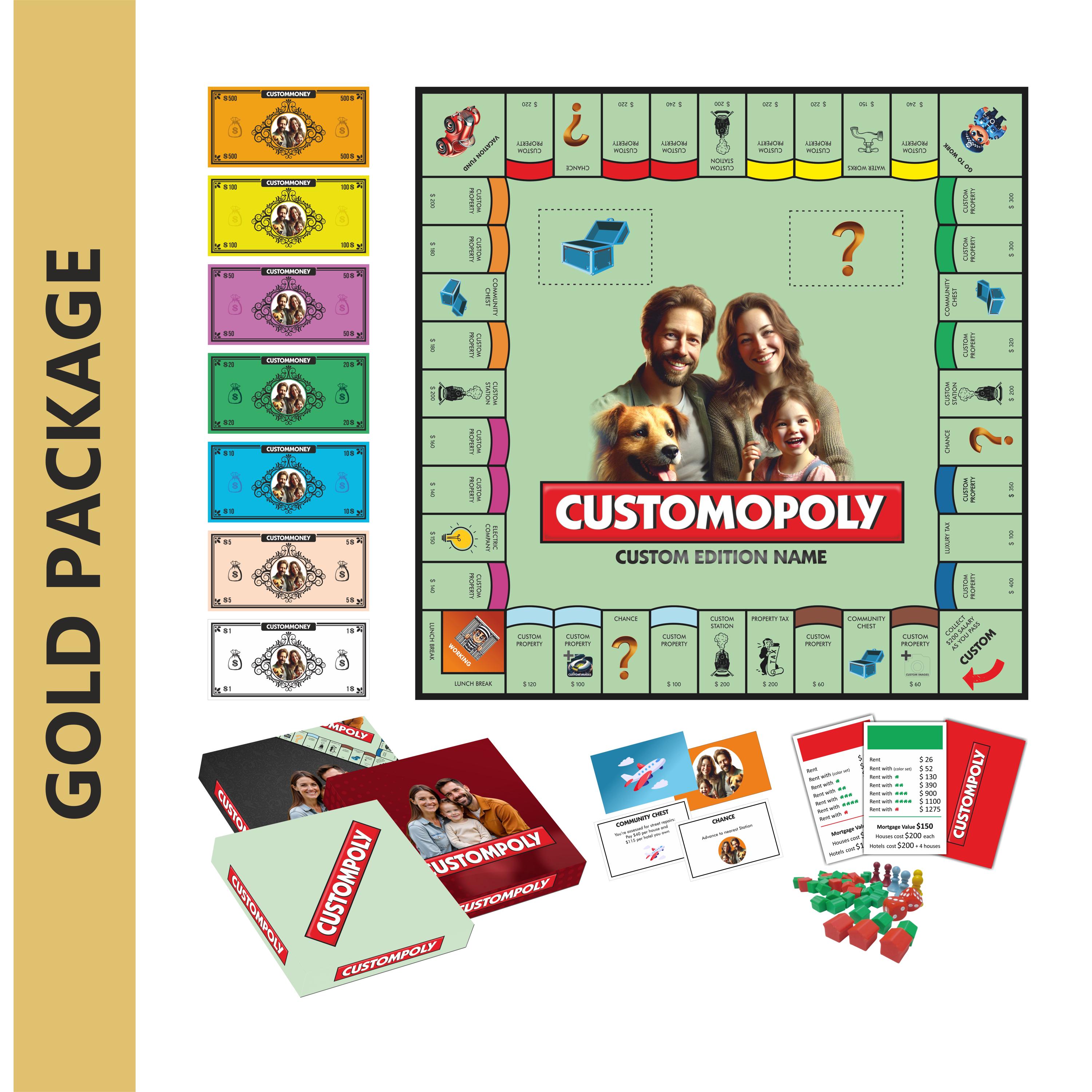 Custompoly Board Game: Customized Gift, Valentine's Day , Board Games ...