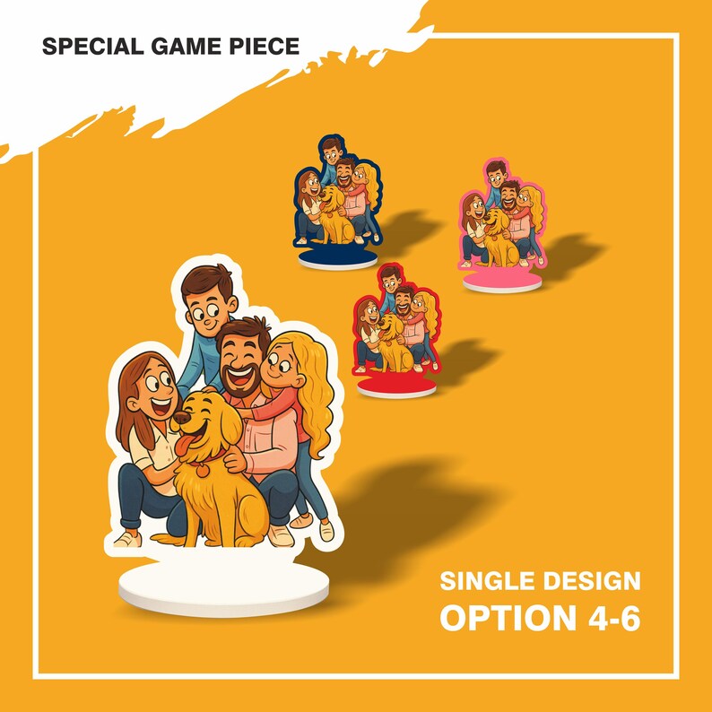 Personalized Family Board Game: Custom Edition With Unique Pawns ...