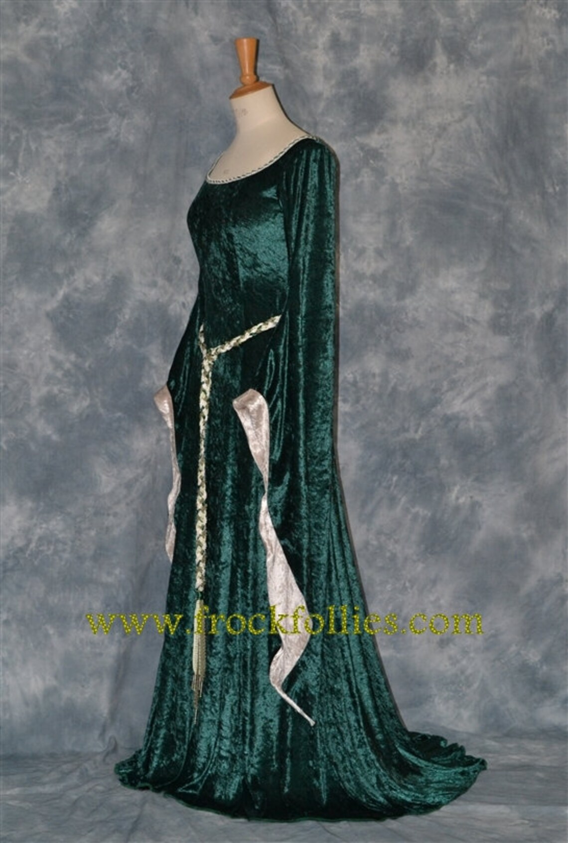 Medieval Handfasting Gown, Renaissance Gown, Pre Raphaelite Dress, Robe ...