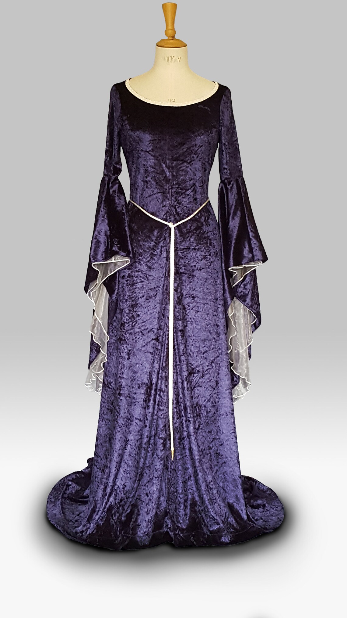 Elvish Dress Medieval Gown Gothic Dress Pagan Dress - Etsy