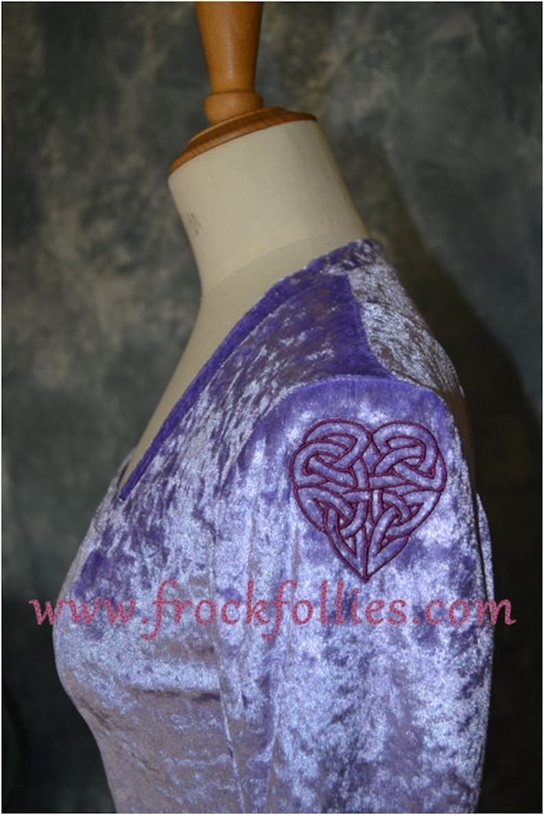 Celtic Elvish Pagan Custom Madeembroidered Handfasting Dress Kendra - Etsy