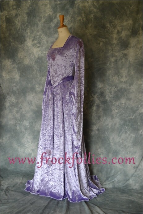 Celtic Elvish Pagan Custom Madeembroidered Handfasting Dress Kendra - Etsy