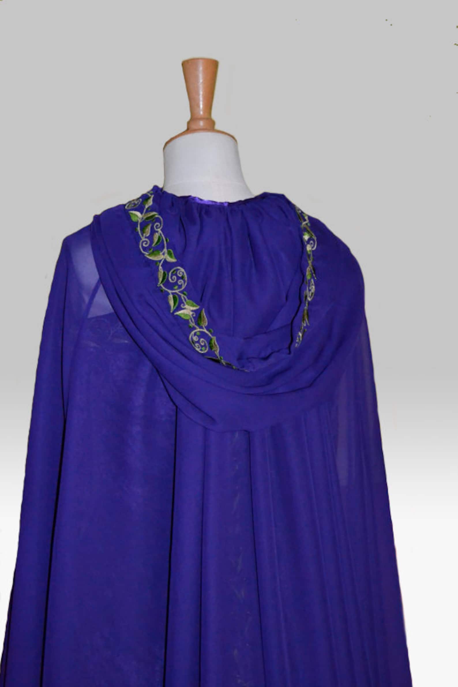 Embroidered Medieval Cloak Pre Raphaelite Renaissance Cosplay Larp - Etsy