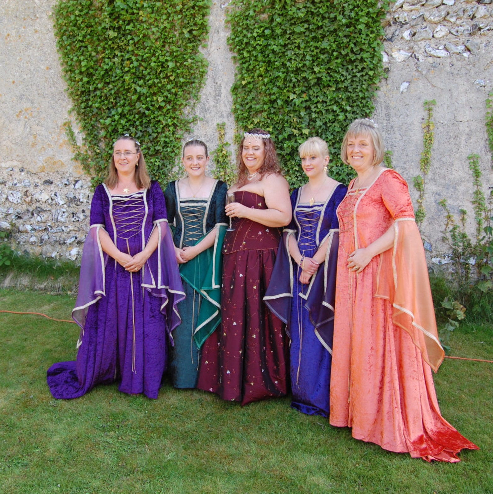 Medieval Bridesmaids Gown, Elvish Wedding Gown, Handfasting Dress ...