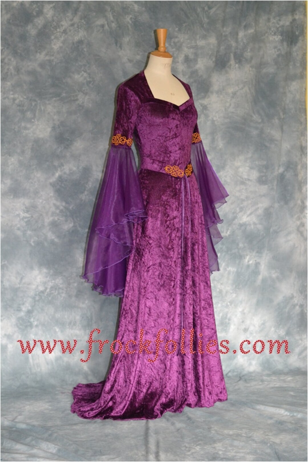 Bella, a Medieval, Pre-raphaelite, Celtic, Renaissance, Pagan Gown ...