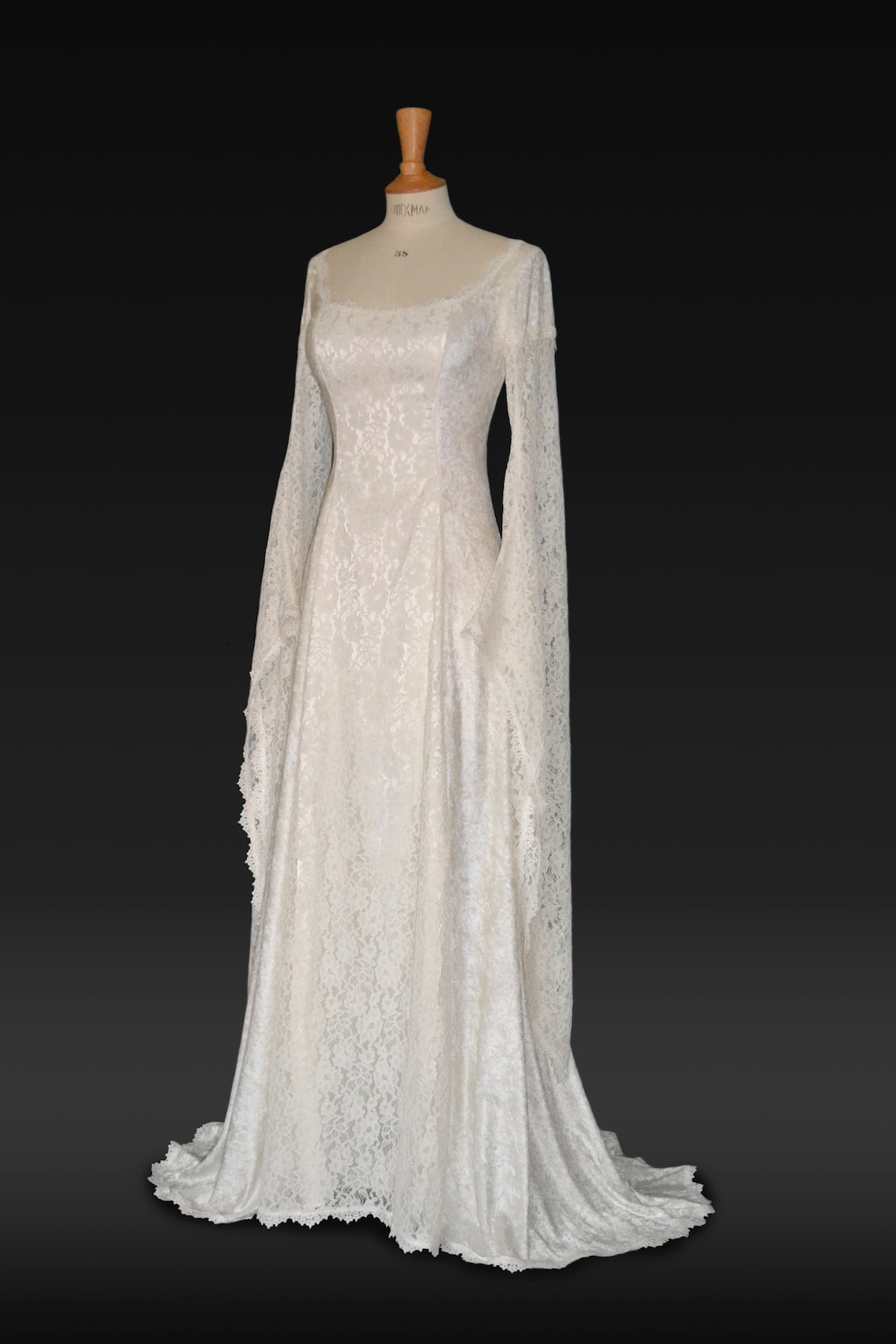 Elvish Wedding Dress Medieval Hand Fasting Gown Robe | Etsy