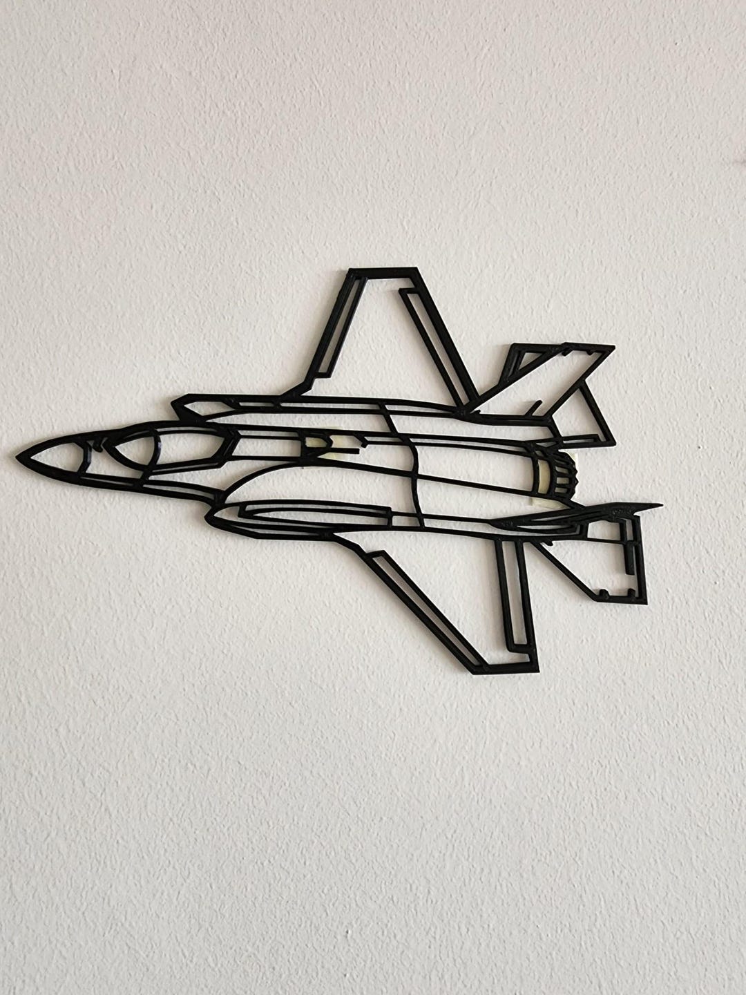Lockheed Martin F-35 Lightning II Wall Decor, Plane Silhouette Wall Art ...