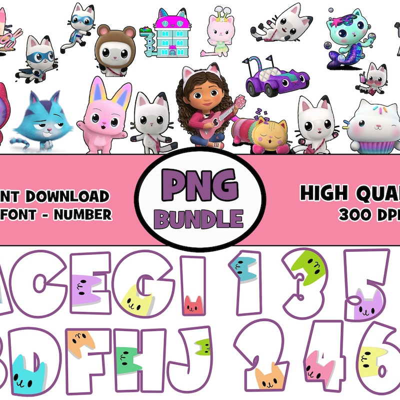 Gabby Dollhouse Font - Etsy