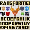 Transform Font Svg Bobot Alphebet Robot Head Svg Transform Letters Svg ...