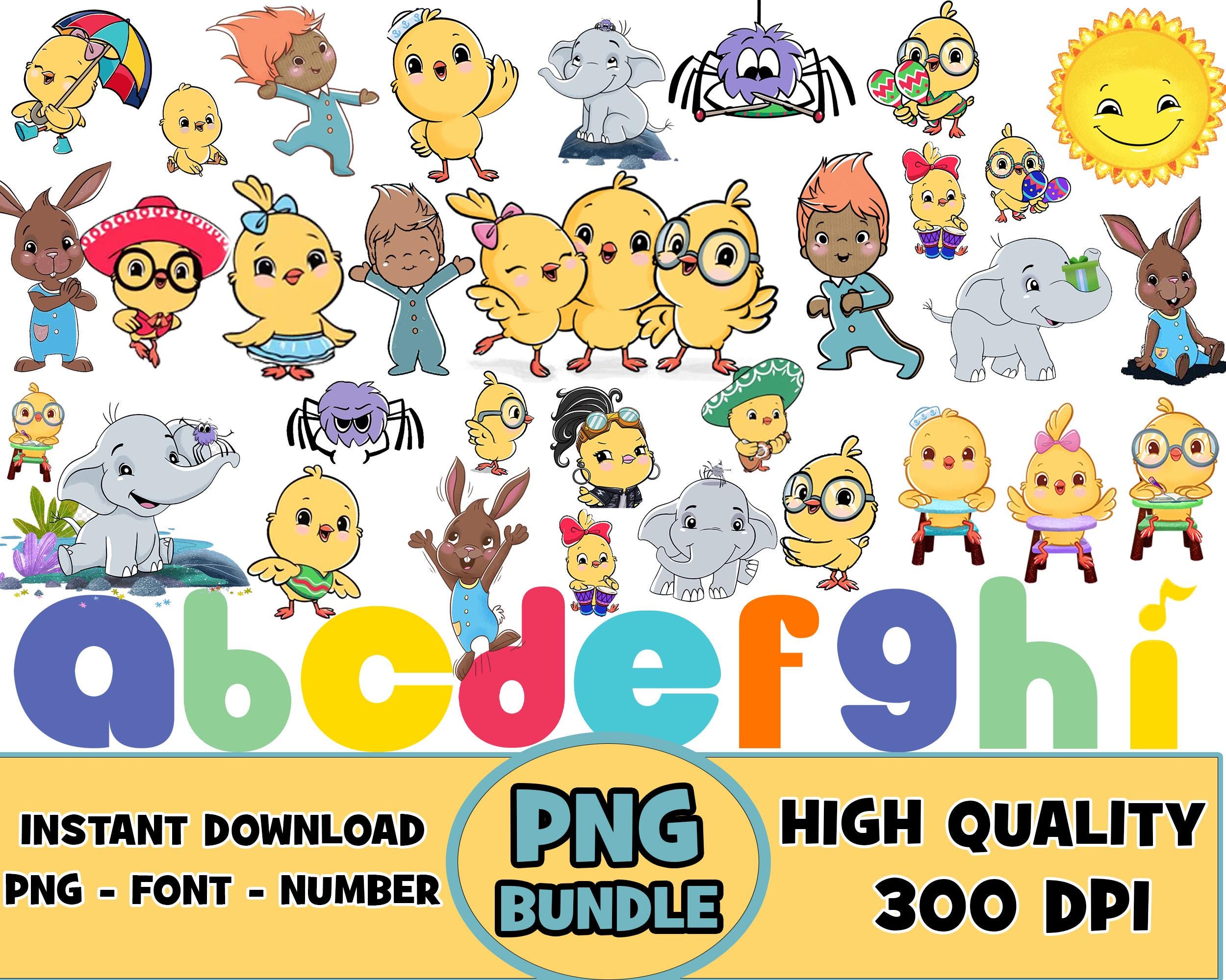 Instant Download Canticos PNG Bundle ,canticos Font, Canticos Alphabet ...