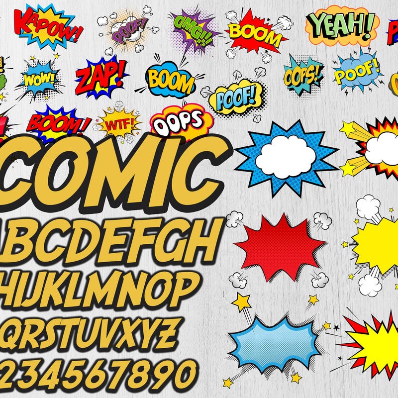 Layered Comic Art - Etsy UK