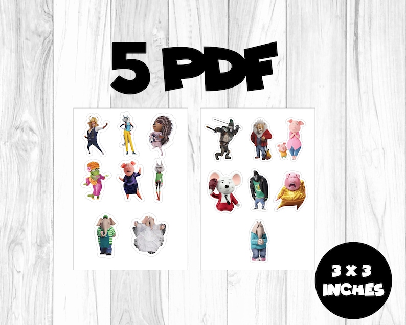 Sing 2 PNG Bundle: Alphabet, Numbers, Font (digital File Only) - Etsy