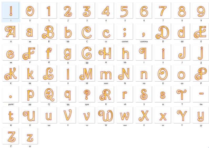 Pink Doll Letters Font PNG: Bartex Alphabet (digital File Only) - Etsy