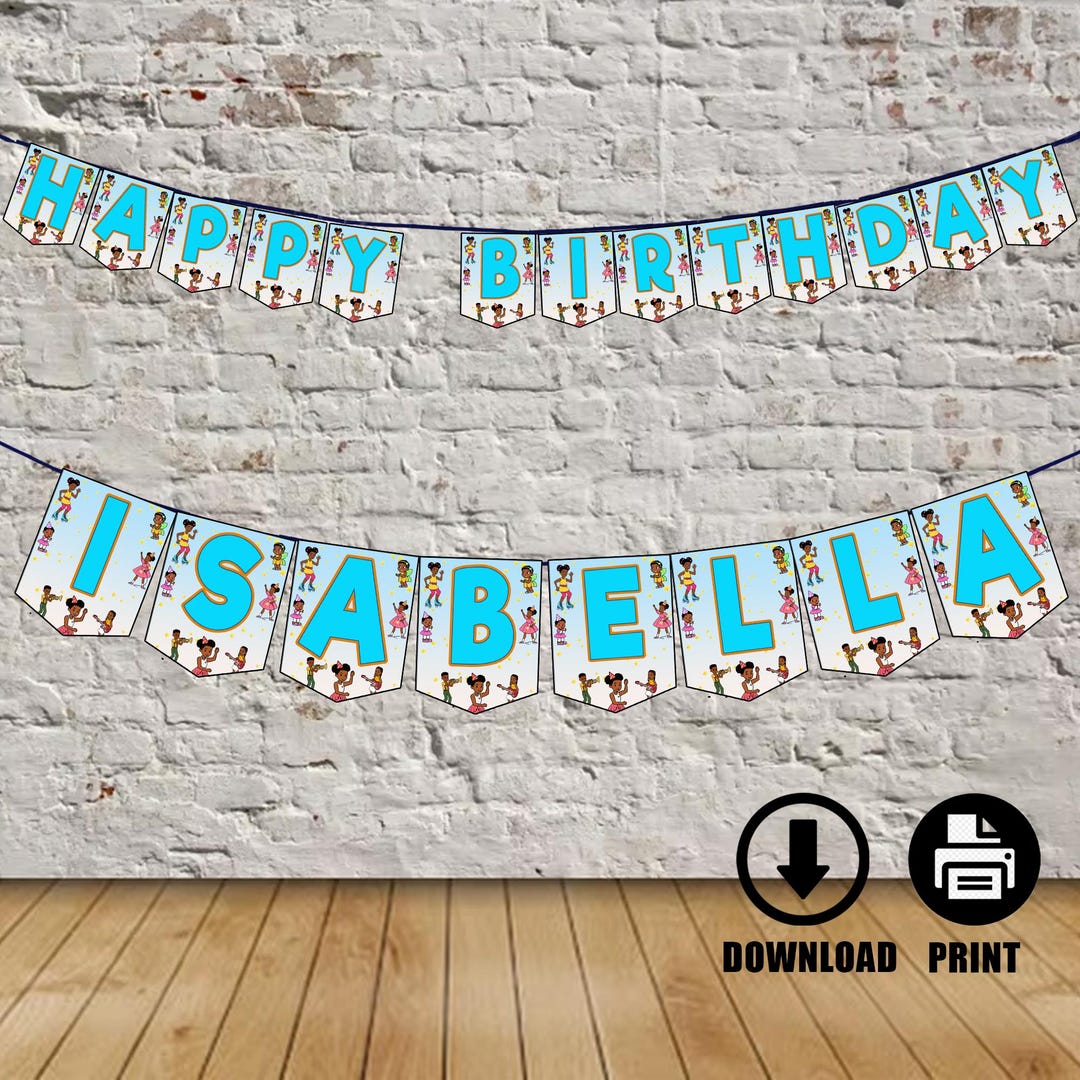 Instant Download G Corner Flag, G Corner Birthday Banner, G Corner ...