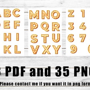 Sing 2 Alphabet PNG Clipart: Birthday Font (digital File) - Etsy