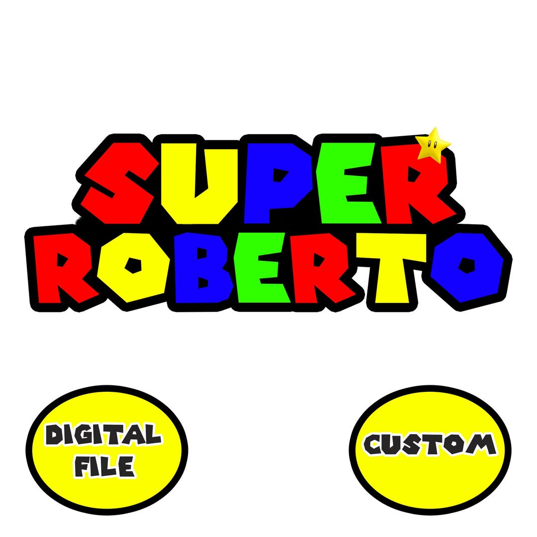 Super Mario Custom Name, Super Mario Name Logo, Super Mario Birthday ...