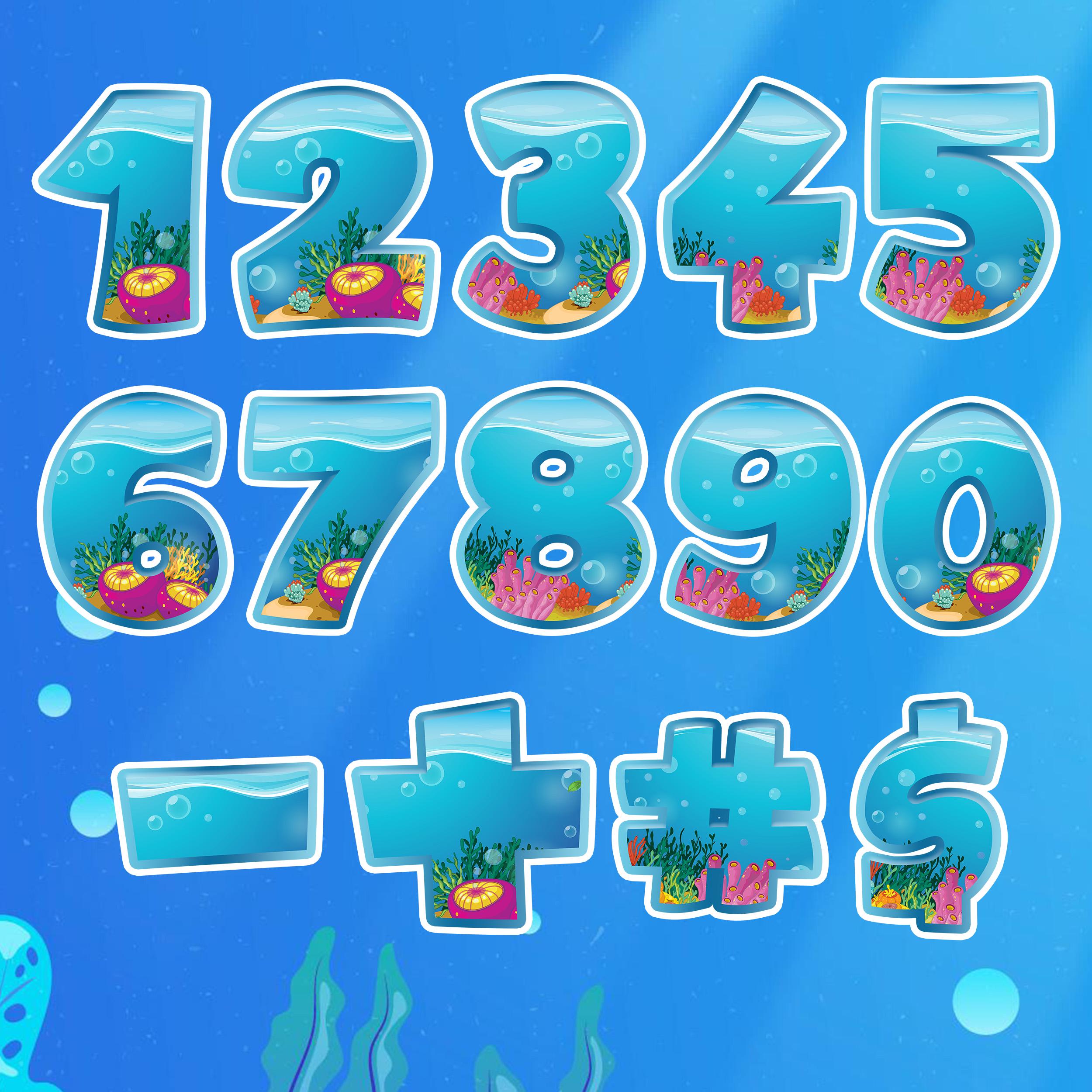 Sea Alphabet Clipart PNG: Under the Sea Birthday (digital File) - Etsy