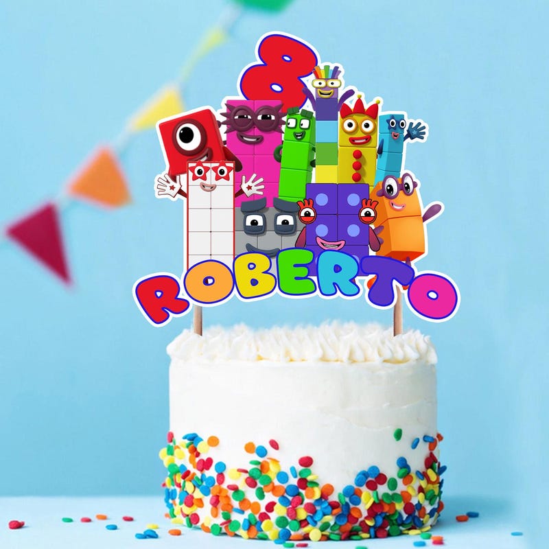 Number Blocks Stickers - Etsy