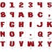 Red Hulk PNG Bundle: Font, Alphabet & Numbers (digital File) - Etsy