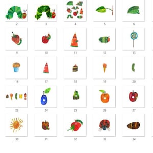 Very Hungry Caterpillar Clipart: PNG Sticker Bundle (digital Download ...