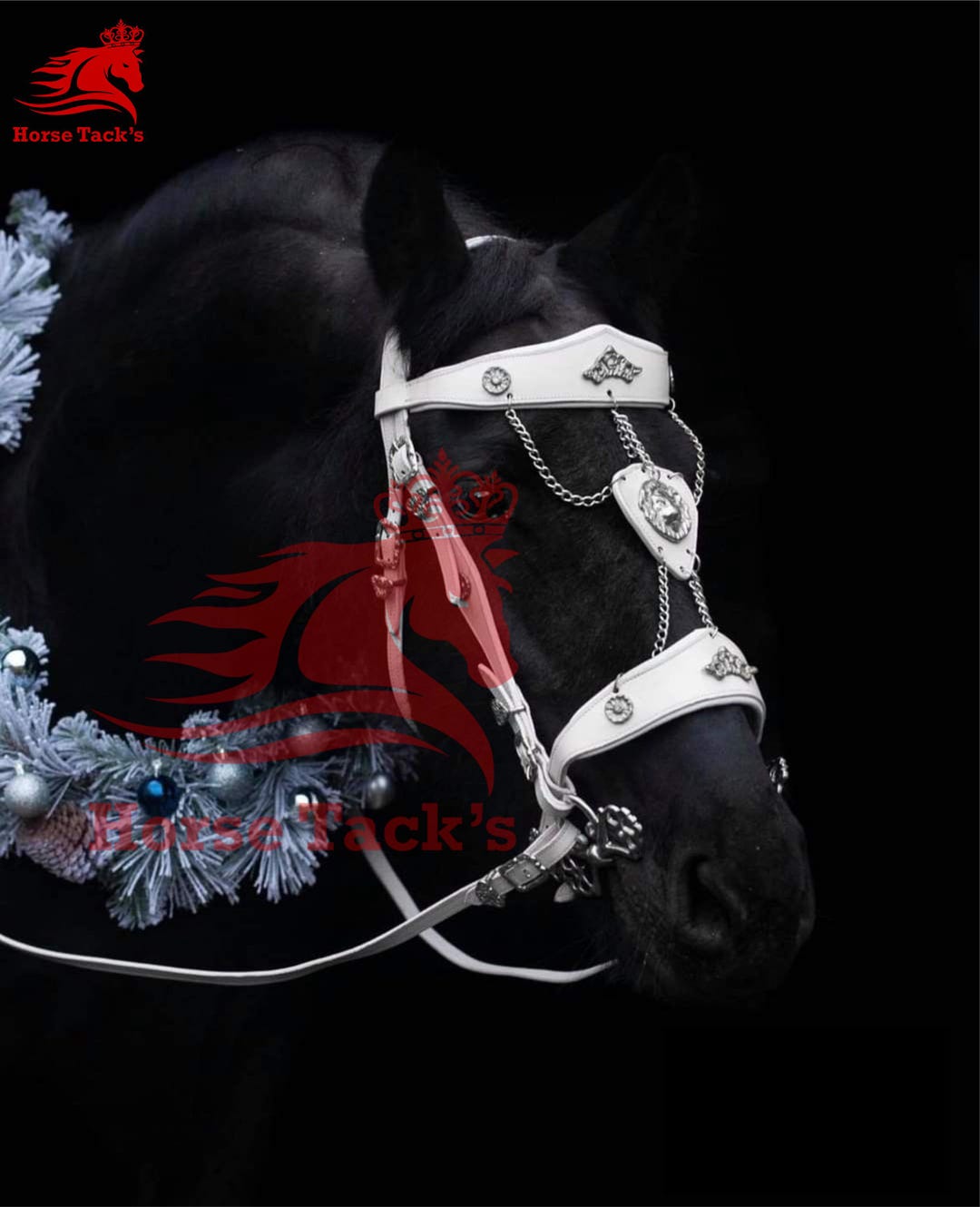 Baroque Fancy Horse Bridle | Handmade Cowhide Leather Bridle With Free ...