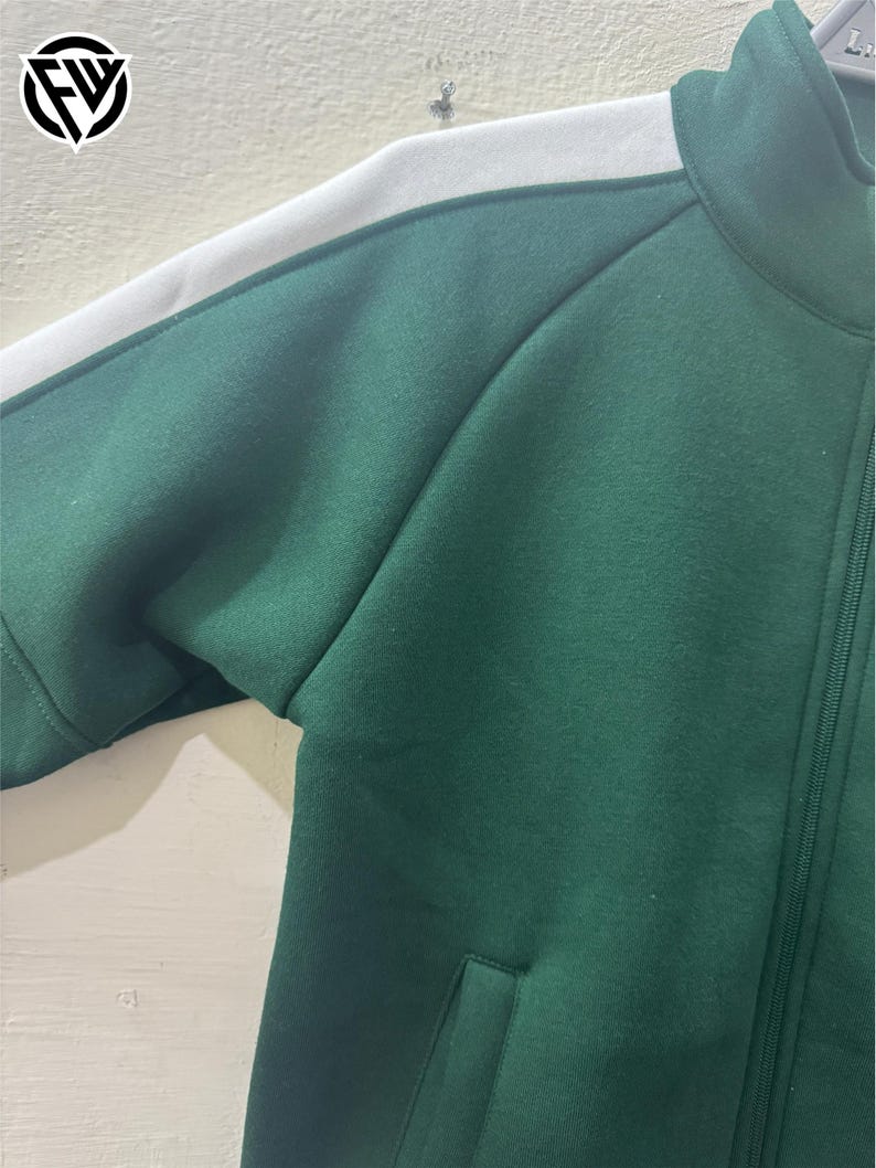Green Tracksuit Jacket & Pant With Free T-shirt Inspired by Famous ...