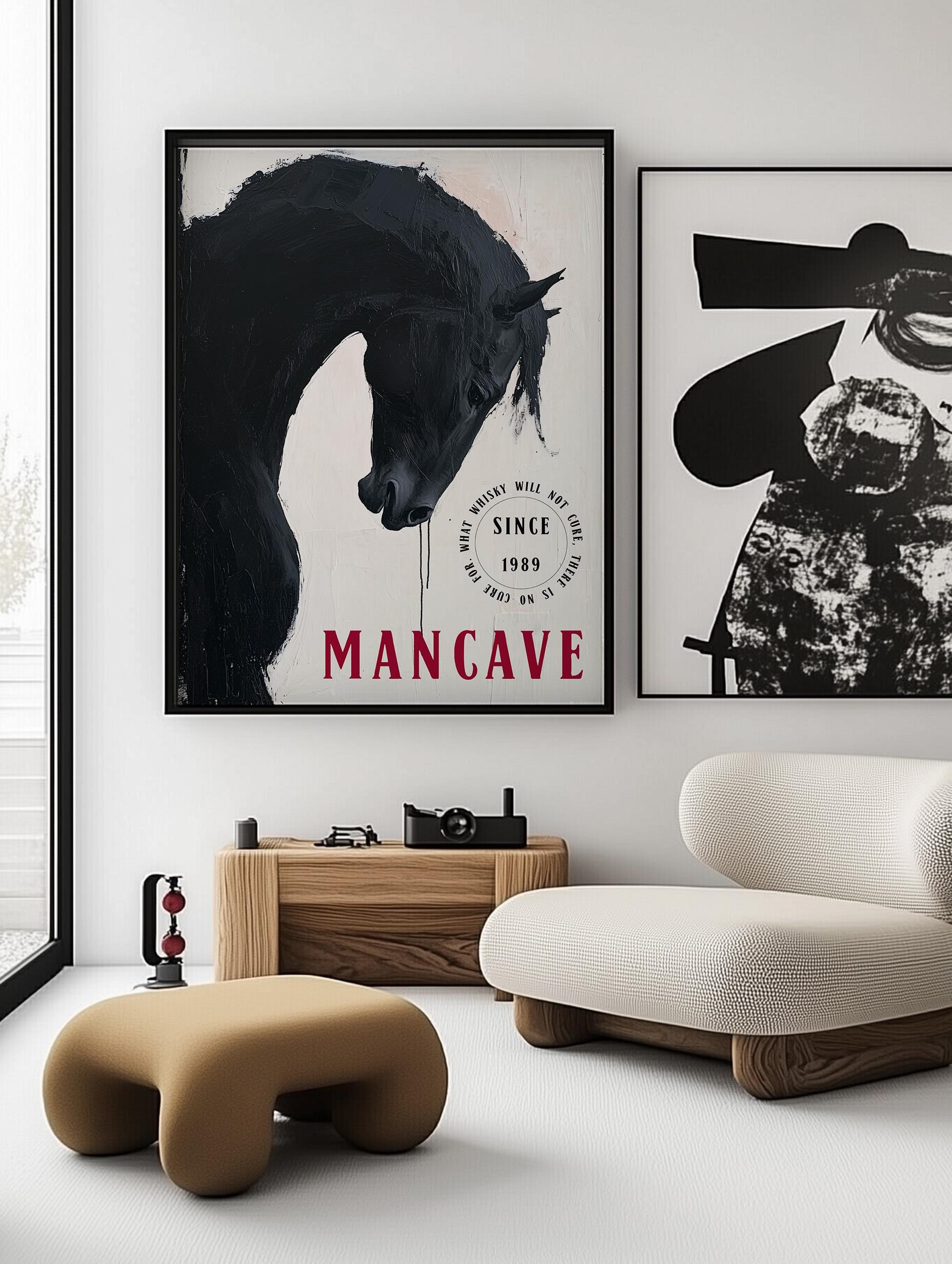 Mancave Masculine Wall Art | Masculine Space Theme Digital Download ...