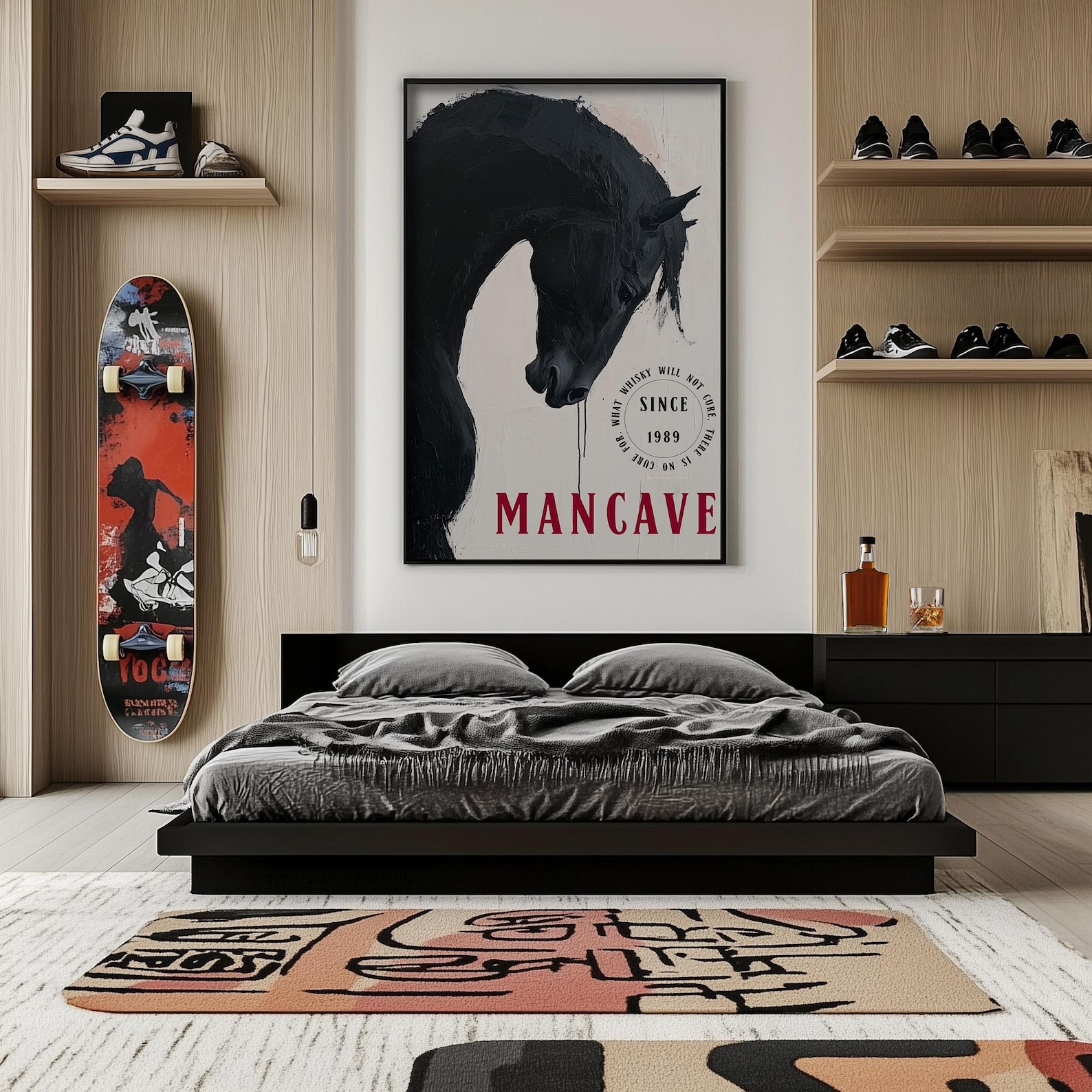 Mancave Masculine Wall Art | Masculine Space Theme Digital Download ...