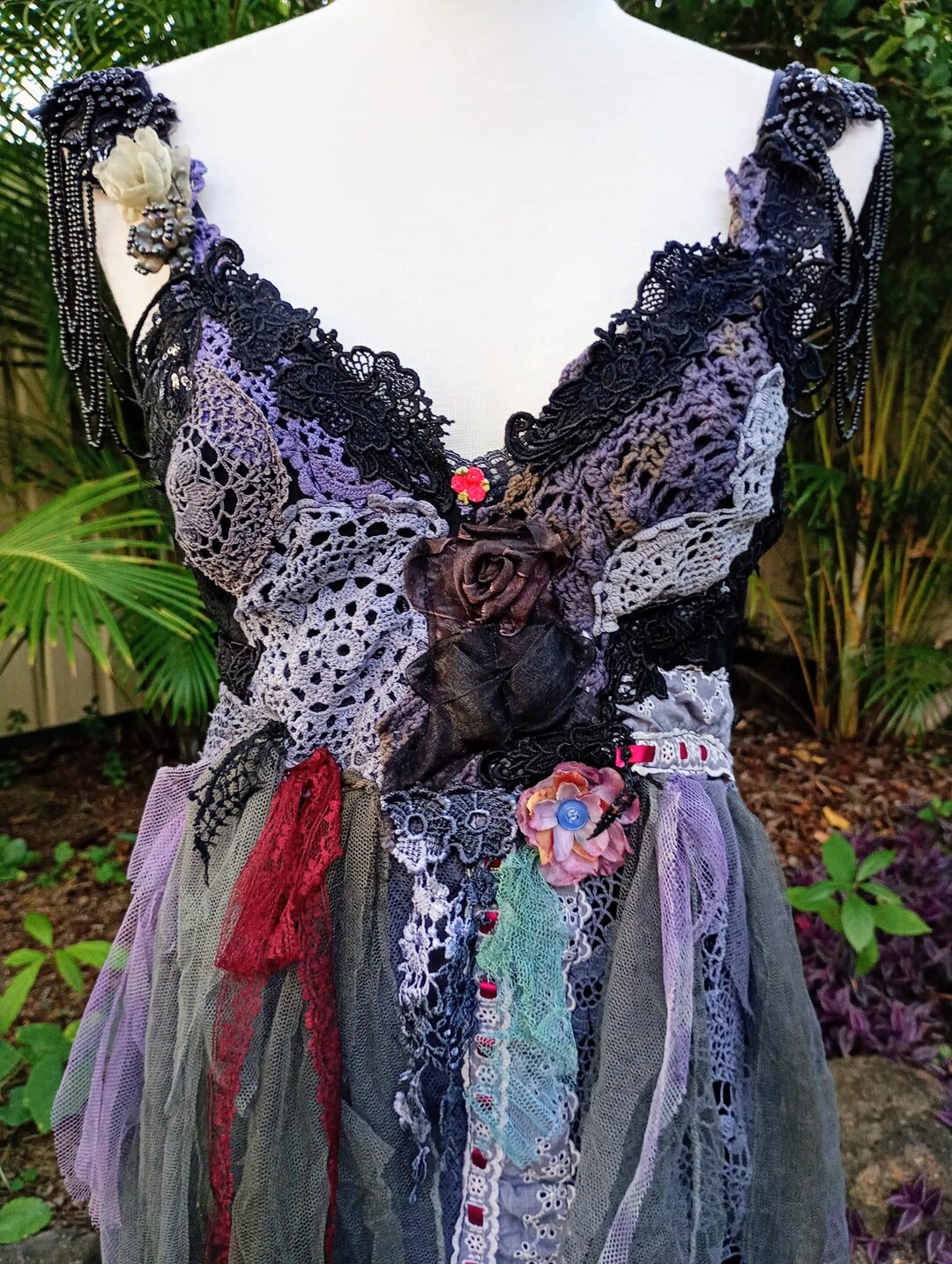 Shabby Chic Fairy Gypsy Gothic Dress School Formal Prom Bridal Wedding ...