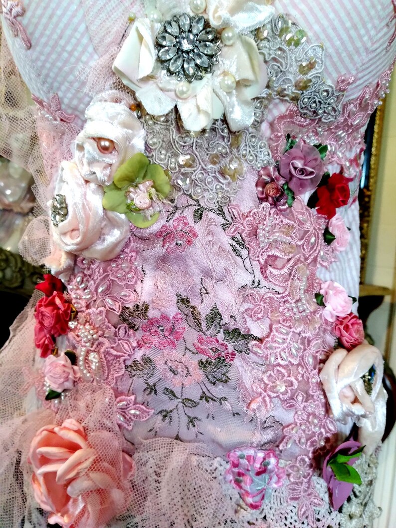 French Style Baroque Rococo Floral Garden Bustier Corset - Etsy