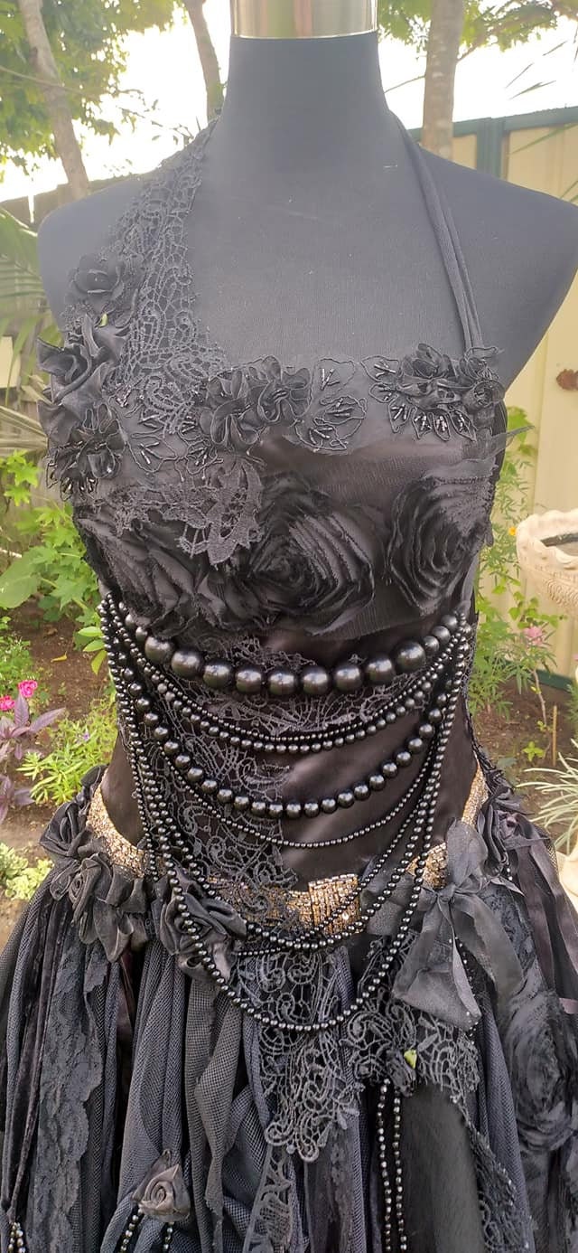 Hand Made OOAK Gothic Gypsy Bohemian Boho Bridal Wedding School Formal ...