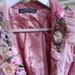 PURE Silk Rose Pink Jacket Hand Made Roses Netting Tulle Quipure Lace ...