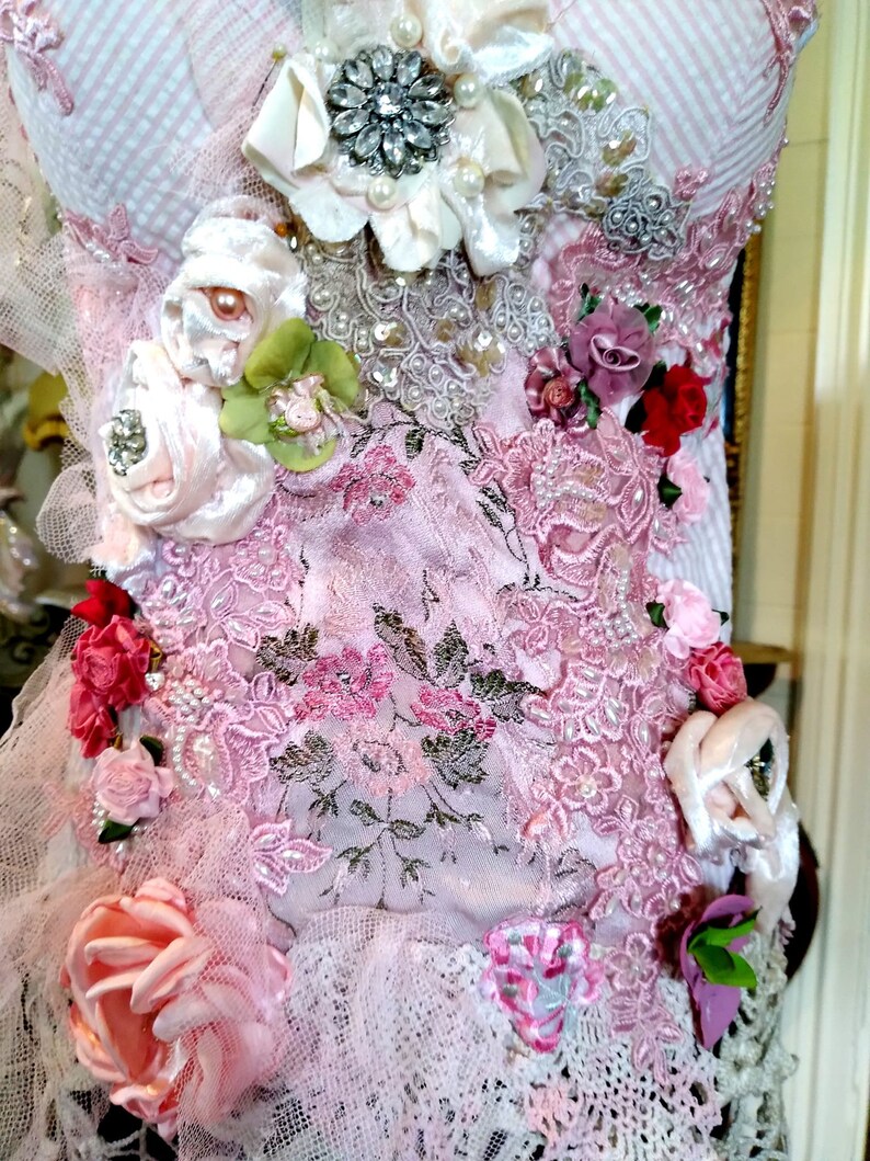 French Style Baroque Rococo Floral Garden Bustier Corset - Etsy