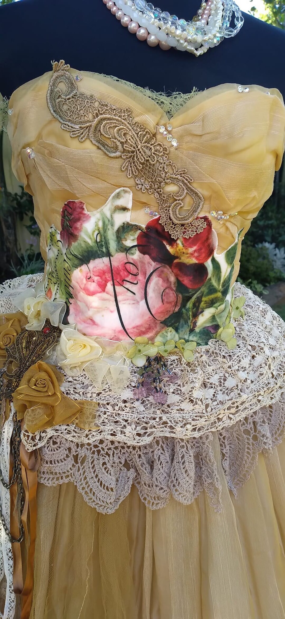 Fairytale Ballgown Bridal Wedding Gown Dress Gothic Goth Boho Bohemian ...