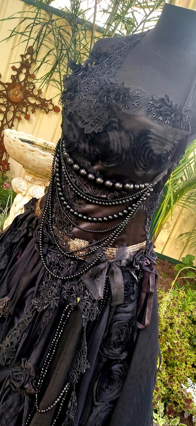 Hand Made OOAK Gothic Gypsy Bohemian Boho Bridal Wedding School Formal ...