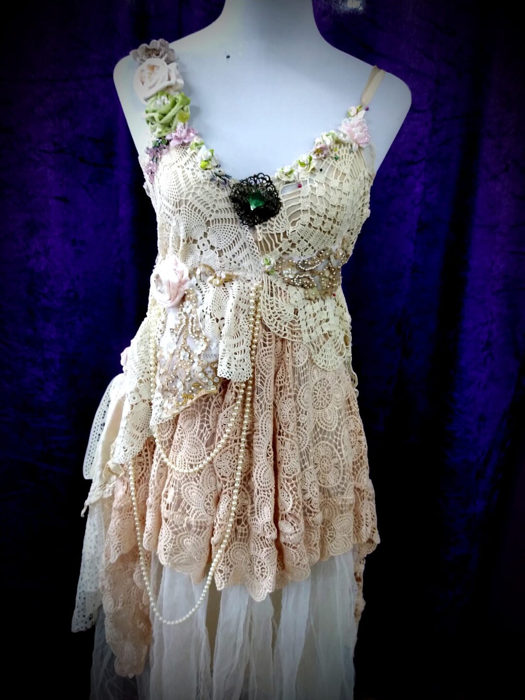 Shabby Chic Fairy Gypsy Gothic Dress School Formal Prom Bridal Wedding ...