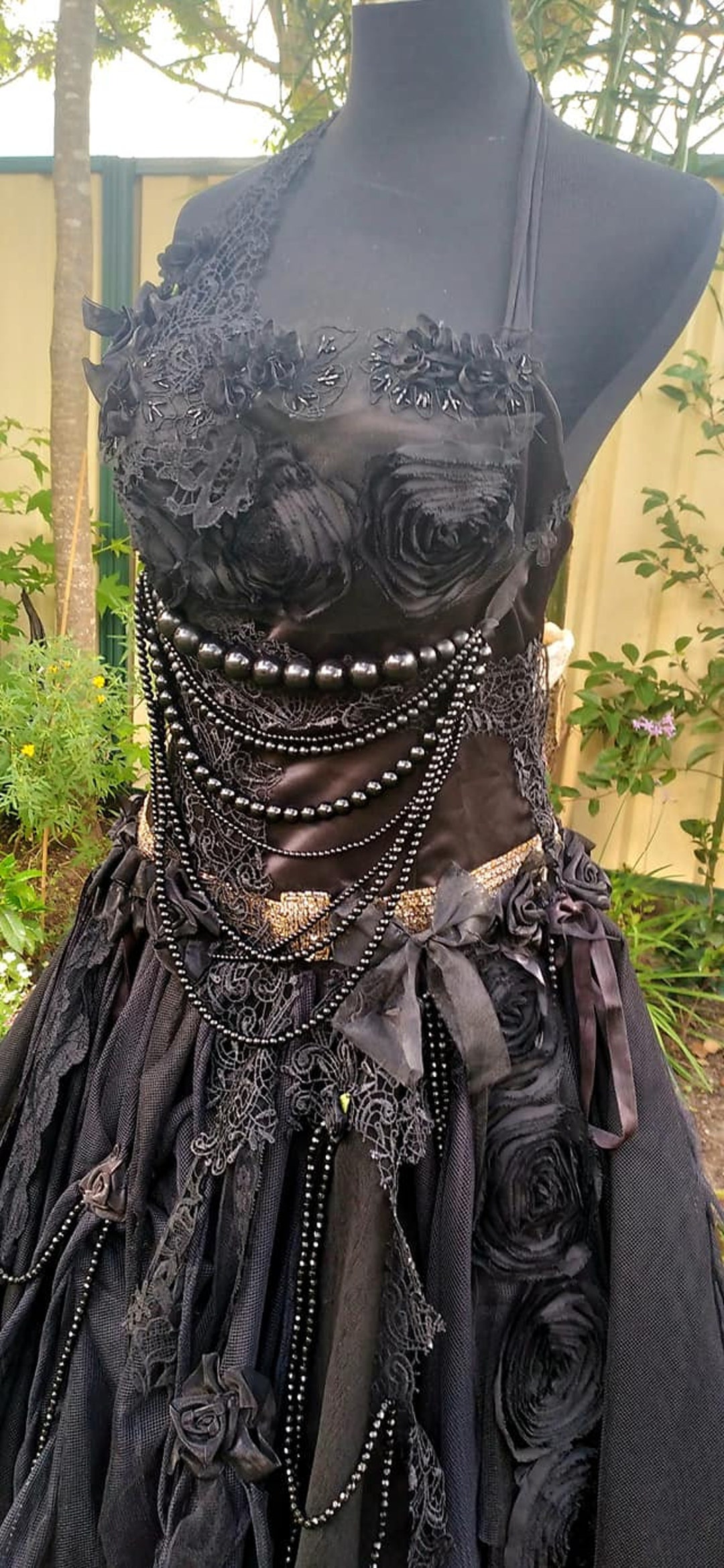 Hand Made OOAK Gothic Gypsy Bohemian Boho Bridal Wedding School Formal ...