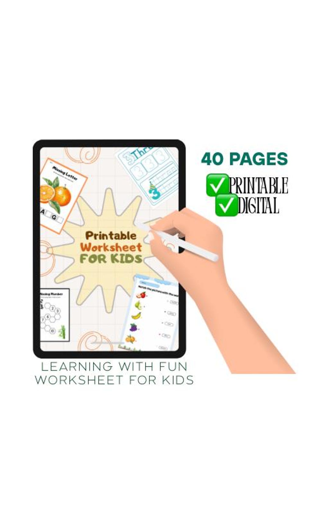 WORKSHEET PRINTABLE for Kids | Worksheet Digital | Children Worksheet ...