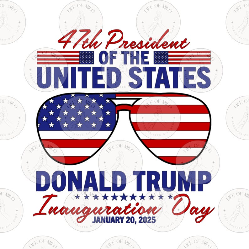 47th President Donald Trump Inauguration Day Svg, Png, Jpg, Digital ...