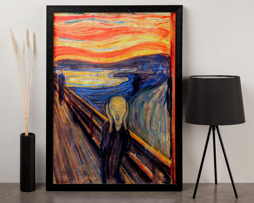 The Scream - Expressionist Canvas Wall Art - Etsy
